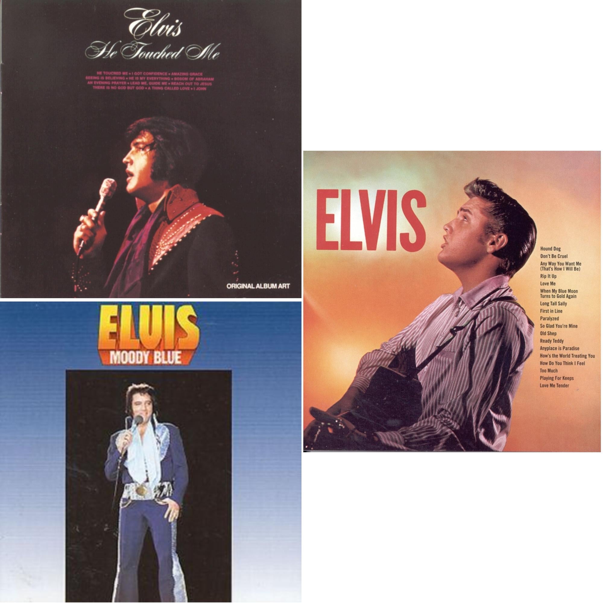 Elvis Presley - Moody Blue & Elvis & He Touched - CD Bundle – Bundle Music