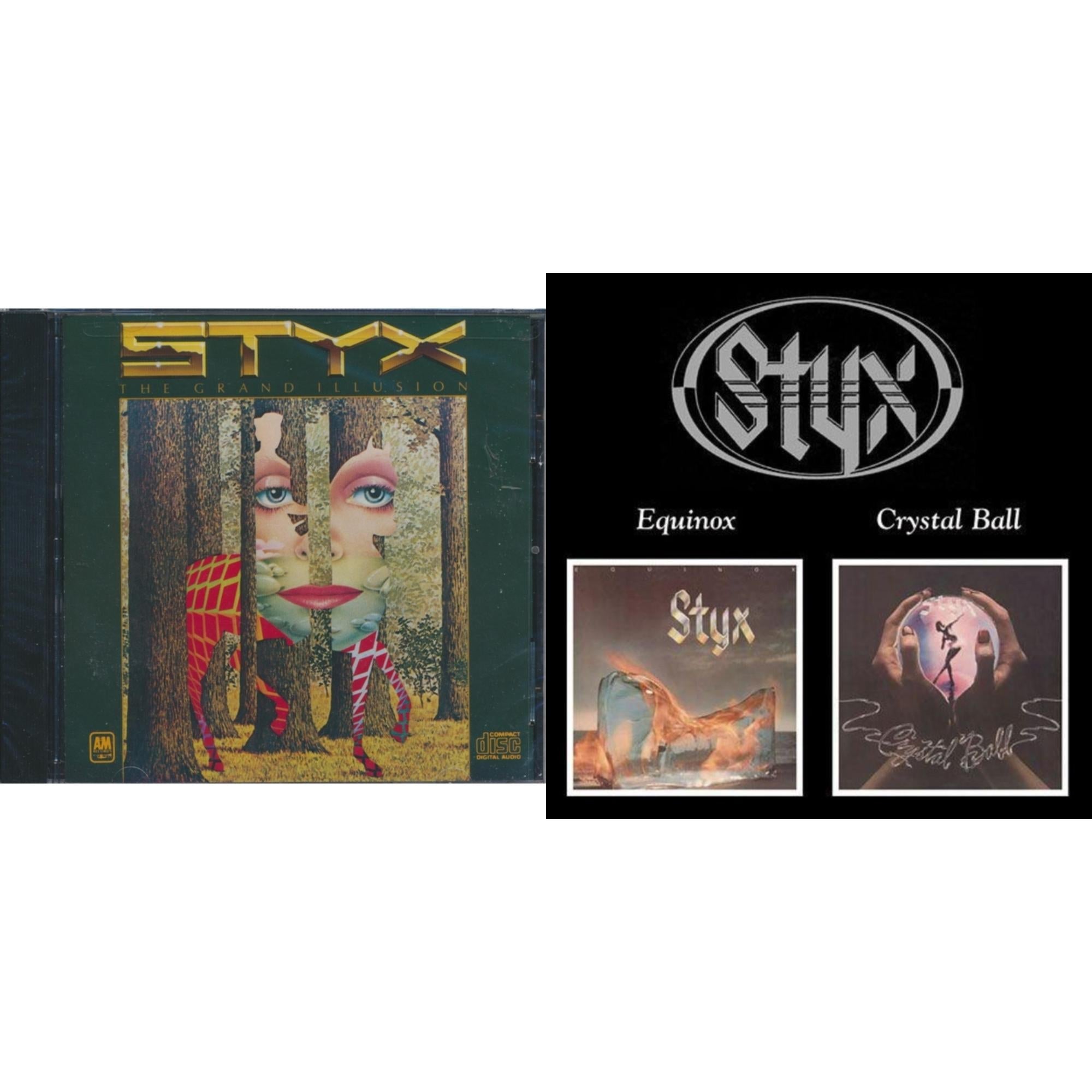 Styx - Grand Illusion & Equinox / Crystal Ball - CD Bundle – Bundle Music
